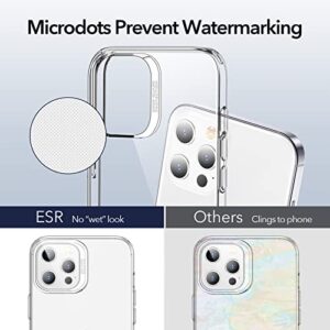 ESR Metal Kickstand Case Compatible with iPhone 12 Case/Compatible with iPhone 12 Pro Case (2020) [Patented Design] [Two-Way Stand] [Reinforced Drop Protection] Flexible TPU Soft Back, 6.1" - Clear