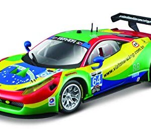 Bburago B18-36305 1:43 Ferrari Racing 458 Italia GT3 2015, Green #64