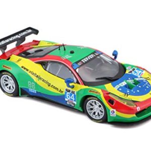 Bburago B18-36305 1:43 Ferrari Racing 458 Italia GT3 2015, Green #64