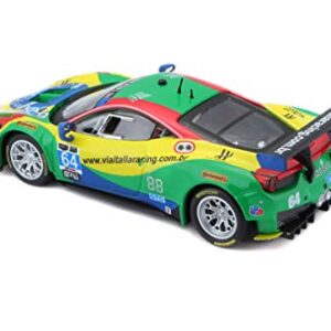 Bburago B18-36305 1:43 Ferrari Racing 458 Italia GT3 2015, Green #64