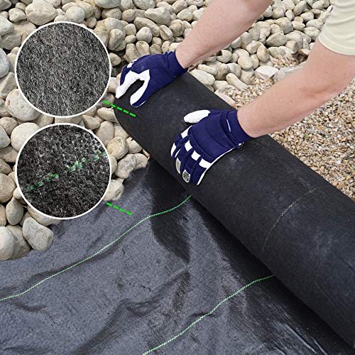 WAENLIR 5.8oz 20 Year Heavy Duty Weed Barrier Landscape Fabric,Premium Durable Weed Blocker Cover,Outdoor Gardening Weed Control Mat 3ft x100ft