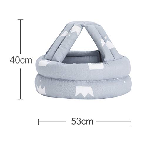 Baby Infant Toddler Head Protector Breathable Headguard Cute Hat, Adjustable No Bumps Safety Hat Head Cushion Bumper Bonnet for 6-36 Months Crawling Walking