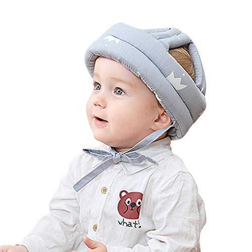 Baby Infant Toddler Head Protector Breathable Headguard Cute Hat, Adjustable No Bumps Safety Hat Head Cushion Bumper Bonnet for 6-36 Months Crawling Walking