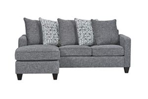 ready to live 57th street sofa sectional, 81", charcoal