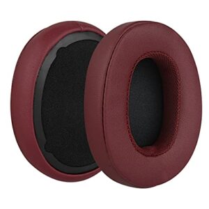 Geekria QuickFit Replacement Ear Pads for Skullcandy Crusher Wireless Crusher Evo Crusher ANC Hesh 3 Headphones Ear Cushions, Headset Earpads, Ear Cups Repair Parts (Deep Red)