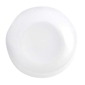 Amazon Basics Melamine Dinnerware Set, Service for 4, White Marble - Set of 12