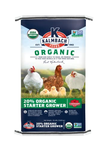 Kalmbach Feeds 20% Organic Chick and Meatbird Starter Grower Crumble, 35 lb