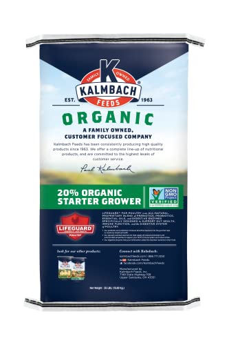 Kalmbach Feeds 20% Organic Chick and Meatbird Starter Grower Crumble, 35 lb