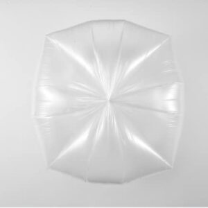 TYPLASTICS 45-48 Gallon Clear Trash Can Liners - 43" x 48" - HD Garbage Bags - Case of 200