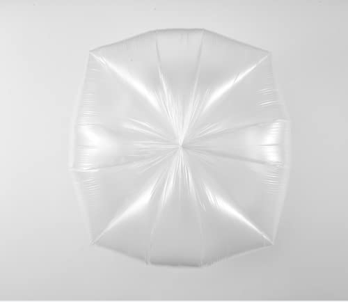 TYPLASTICS 45-48 Gallon Clear Trash Can Liners - 43" x 48" - HD Garbage Bags - Case of 200