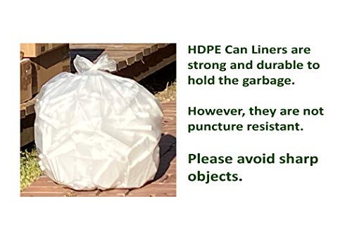 TYPLASTICS 45-48 Gallon Clear Trash Can Liners - 43" x 48" - HD Garbage Bags - Case of 200