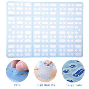 Hamiledyi Rabbit Cage Mats Small Animal Plastic Feet Pads Floor Mat for Pet Cats Dogs Bunny Hamster Rat Chinchilla Guinea Pig, 4 Pcs