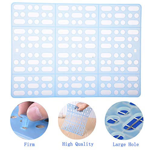 Hamiledyi Rabbit Cage Mats Small Animal Plastic Feet Pads Floor Mat for Pet Cats Dogs Bunny Hamster Rat Chinchilla Guinea Pig, 4 Pcs