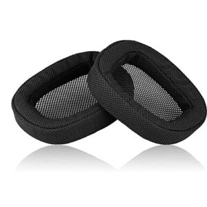 JARMOR Replacement Memory Foam & Mesh Fabric Ear Cushion Pads Cover for Logitech G433 G233 G PRO Headphone ONLY (Black&Fabric)