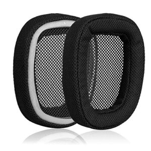 JARMOR Replacement Memory Foam & Mesh Fabric Ear Cushion Pads Cover for Logitech G433 G233 G PRO Headphone ONLY (Black&Fabric)