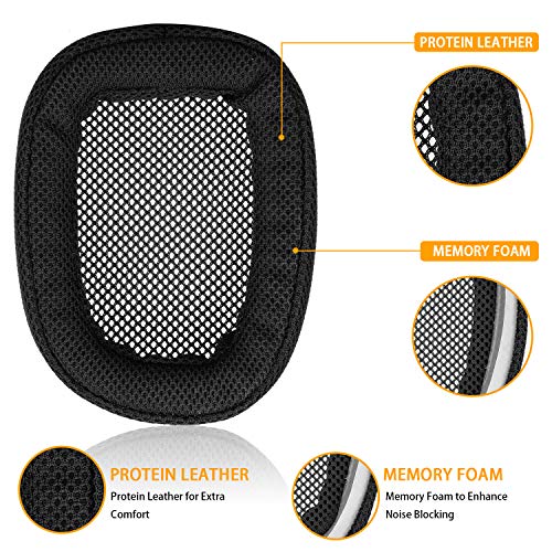 JARMOR Replacement Memory Foam & Mesh Fabric Ear Cushion Pads Cover for Logitech G433 G233 G PRO Headphone ONLY (Black&Fabric)