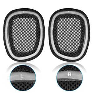 JARMOR Replacement Memory Foam & Mesh Fabric Ear Cushion Pads Cover for Logitech G433 G233 G PRO Headphone ONLY (Black&Fabric)