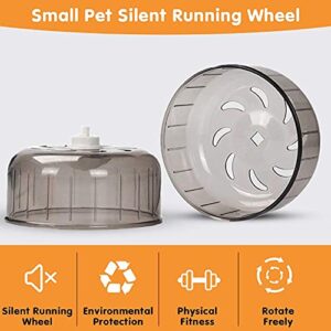 Hamster Running Wheel, 13cm Hamster Wheel Small Pet Hamster Exercise Wheel Silent Plastic Running Toy for Small Animal Hamster Gerbil Guinea Pig