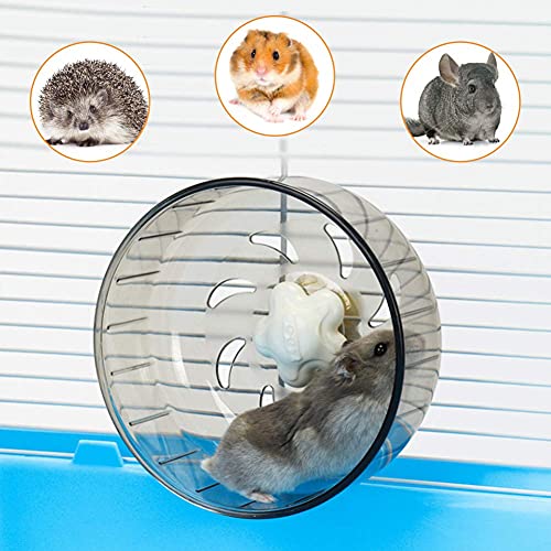 Hamster Running Wheel, 13cm Hamster Wheel Small Pet Hamster Exercise Wheel Silent Plastic Running Toy for Small Animal Hamster Gerbil Guinea Pig