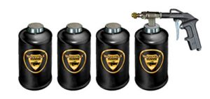 woolwax lanolin vehicle undercoating kit (4) quarts w/pro gun & (2) extension wands. black color