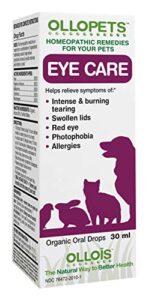 ollopets eye care, organic homeopathic remedy for all pets, 1 fl ounce