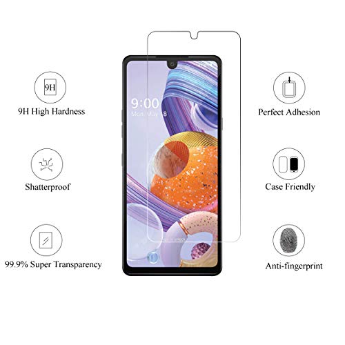 Ailun Screen Protector for LG stylo 6 3Pack 0.33mm 2.5D Edge Tempered Glass,Anti-Scratch,Case Friendly