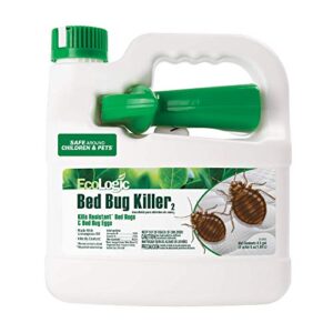 ecologic bed bug killer 64 ounces, ready-to-use spray, kills pyrethroid-resistant bed bugs and eggs