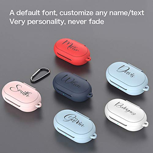 SHUMEI Custom Name Silicone Case for Samsung Galaxy Buds/Buds+ Plus Personalized Gift Shock Absorption Scratch/Shock Resistant Silicone Cover