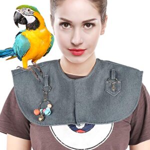 topincn parrots shoulder protector anti-scratch shawl parrots pad shawl shoulder cape for training parrots to stand on shoulder