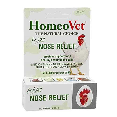 HomeoPet Avian Nose Relief, Sinus Support for Chickens and Pet Birds, 15 Milliliters