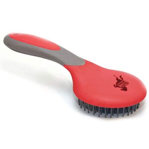 happy horse supplies, mane & tail horse brush for horses and dogs (red)