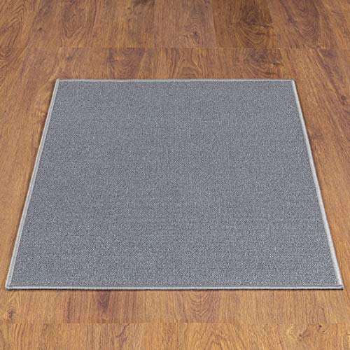 Machine Washable Modern Solid Design Non-Slip Rubberback 2x3 Traditional Area Rug for Entryway, Bedroom, Kitchen, Bathroom, 2'3" x 3', Gray