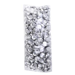 Artibetter 500pcs Aluminum Tea Light Tins Cups Tea Light Empty Cases Containers for Candle Making Supplies (Silver)