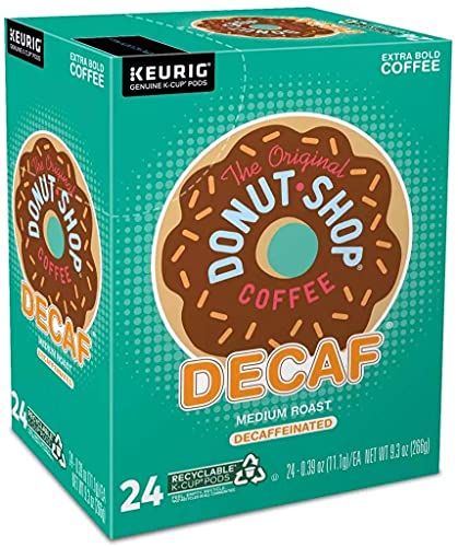 The Original Donut Shop Decaf Keurig Single-Serve K-Cup Pods, Medium Roast Decaffeinated Coffee, 24 Count