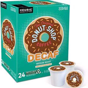 The Original Donut Shop Decaf Keurig Single-Serve K-Cup Pods, Medium Roast Decaffeinated Coffee, 24 Count