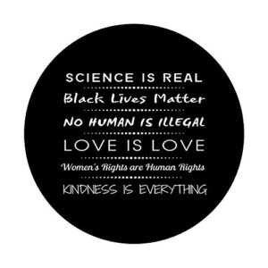 Anti Trump Feminist Love Is Love BLM Liberal Democrat PopSockets PopGrip: Swappable Grip for Phones & Tablets