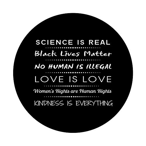 Anti Trump Feminist Love Is Love BLM Liberal Democrat PopSockets PopGrip: Swappable Grip for Phones & Tablets