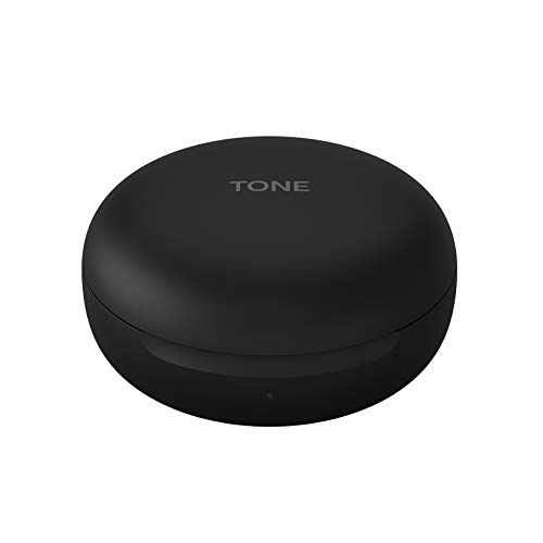 LG TONE Free FN5W - Wireless Charging True Wireless Bluetooth Earbuds with Meridian Sound, Noise Reduction with a close fit, Dual Microphone for Work/Home Office, iPhone and Android Compatible, Black