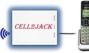 Cell2jack - Cellphone to Home Phone Adapter - Make and Receive Cell Phone Call on Your landline Phone Free