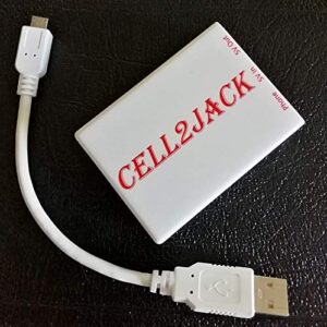 Cell2jack - Cellphone to Home Phone Adapter - Make and Receive Cell Phone Call on Your landline Phone Free