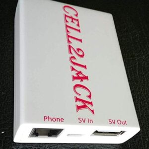 Cell2jack - Cellphone to Home Phone Adapter - Make and Receive Cell Phone Call on Your landline Phone Free