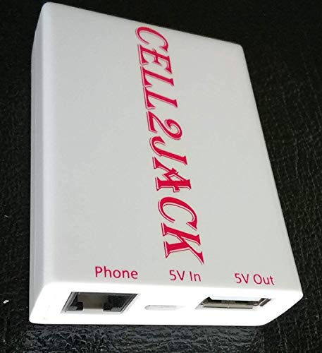 Cell2jack - Cellphone to Home Phone Adapter - Make and Receive Cell Phone Call on Your landline Phone Free