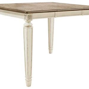 Signature Design by Ashley Realyn Dining Room Table, 0, Off White And Brown