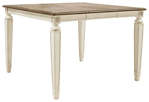 Signature Design by Ashley Realyn Dining Room Table, 0, Off White And Brown