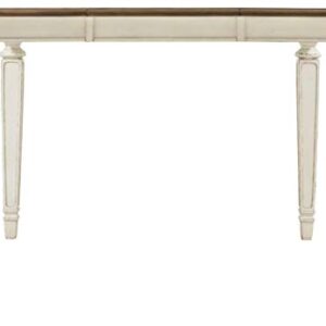 Signature Design by Ashley Realyn Dining Room Table, 0, Off White And Brown