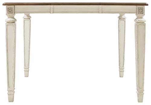 Signature Design by Ashley Realyn Dining Room Table, 0, Off White And Brown