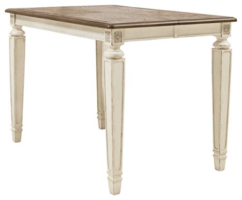 Signature Design by Ashley Realyn Dining Room Table, 0, Off White And Brown