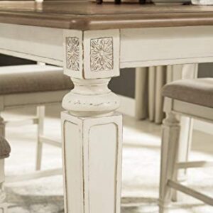 Signature Design by Ashley Realyn Dining Room Table, 0, Off White And Brown