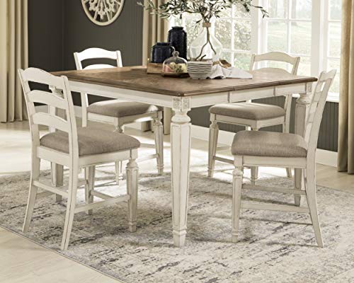 Signature Design by Ashley Realyn Dining Room Table, 0, Off White And Brown