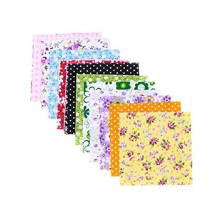 liuqingwind 30Pcs DIY Cloth Scrapbooking Quilting Sewing Fabric Flower Printed Patchwork Sewing Tissue to Patchwork,Quilting Squares Bundles Random Color & Style